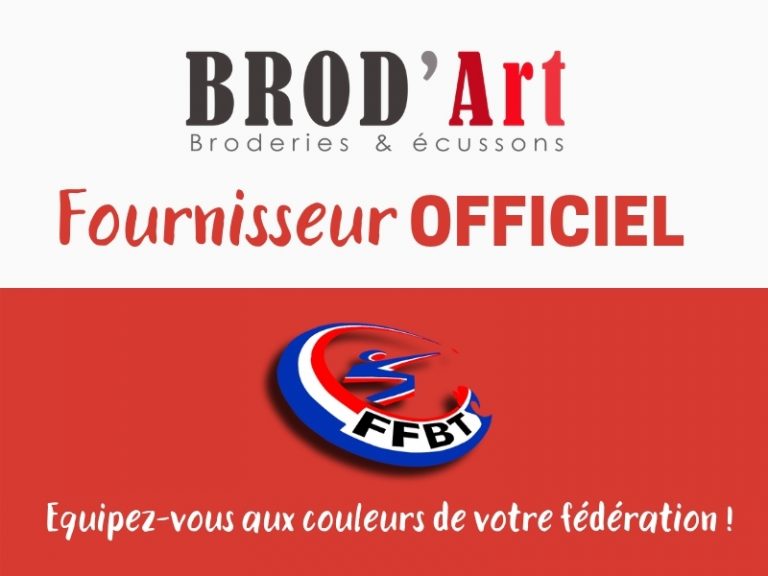 Actu-Brod’Art fournisseur officiel de la FFBT - BROD'Art